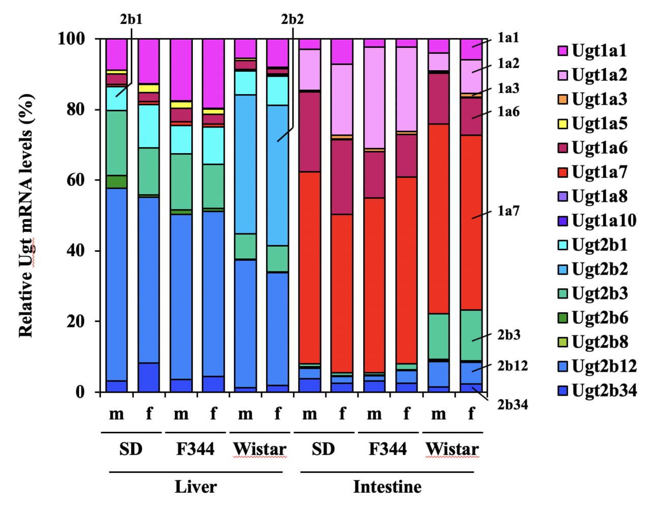 Xeno/endobiotic metabolism potencies vary between strains and sex in ...
